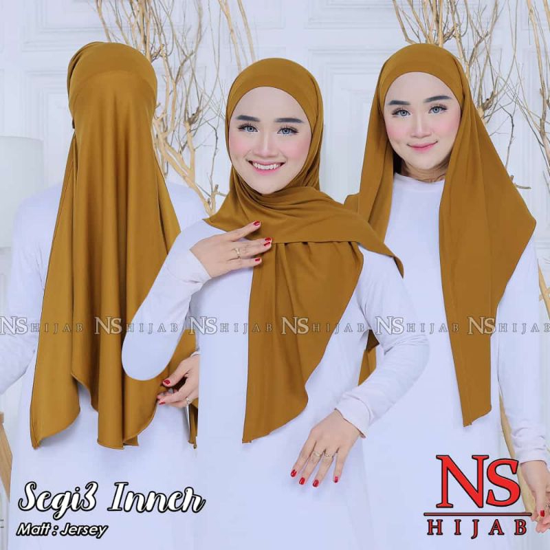 Jual Hijab Segitiga Instan Iner Jersy Premium By Ns Hijab Shopee