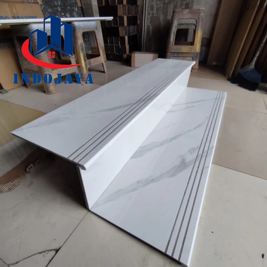 Jual granit tangga 30x80 30x90 30x100 30x120 double bavel motif marmer ...