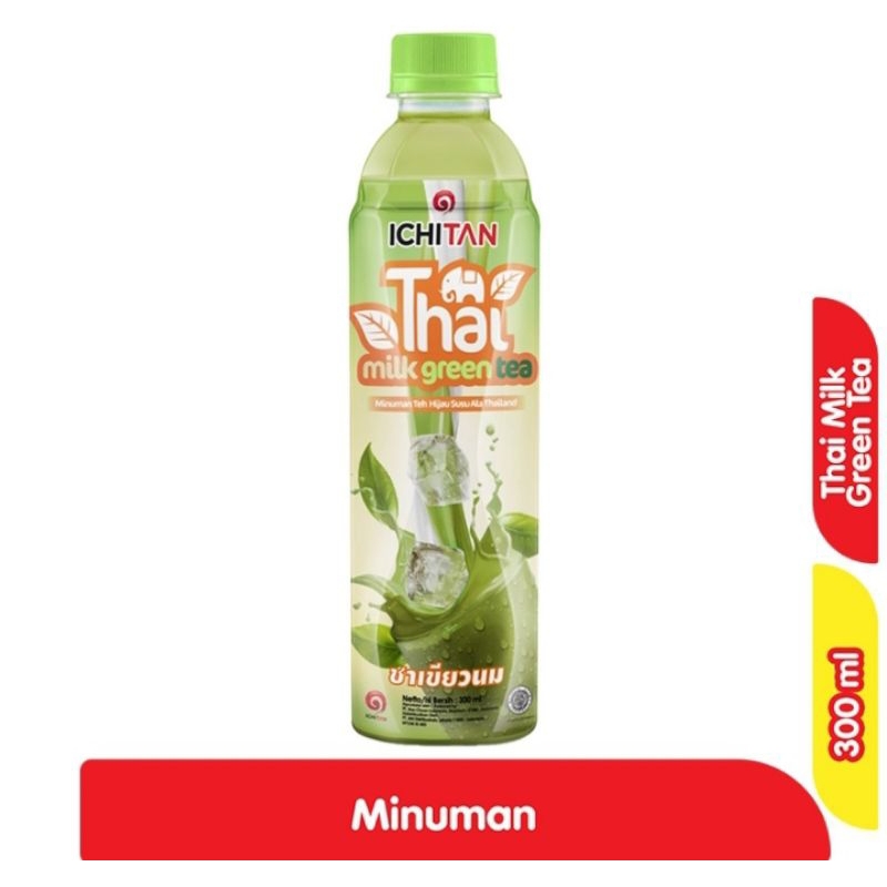 Jual ICHITAN Thai Milk Green Tea Pet 300 ml | Shopee Indonesia