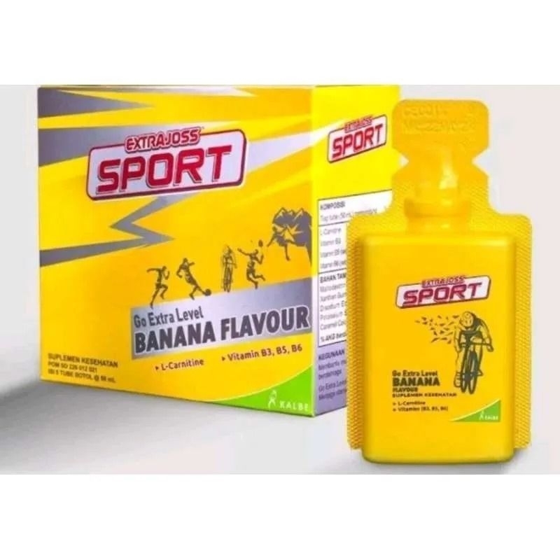 Jual EXTRA JOSS Sport GEL Banana Flavour suplemen kesehatan 5 tube x 50 ...