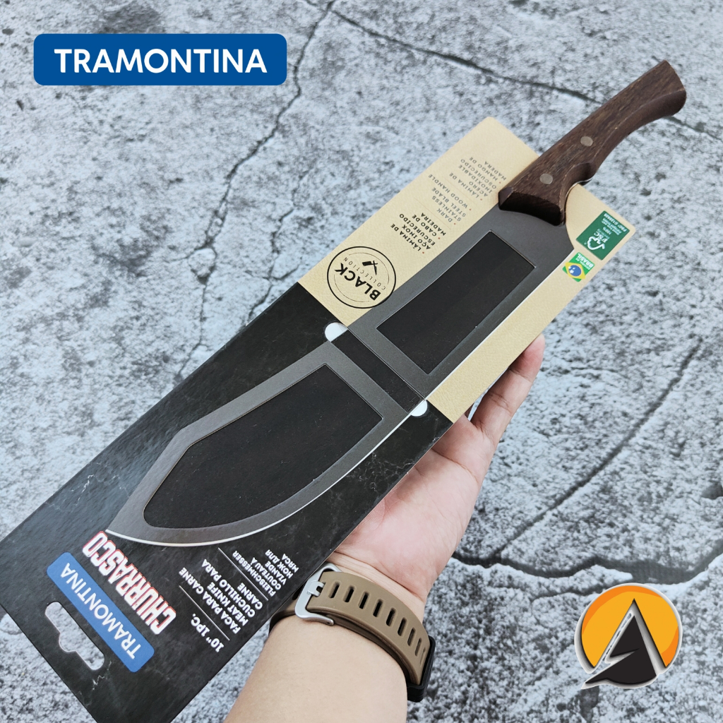 Jual Pisau Butcher knife bullnose tramontina brazil churrasco 10 ...