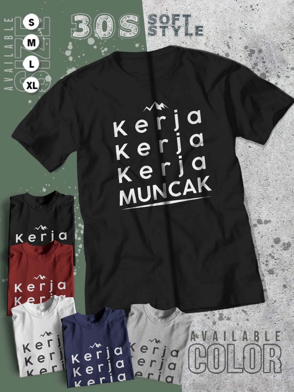 Jual Baju Distro Terbaru 2024 Kaos outdoor tees - Kerja kerja muncak ...