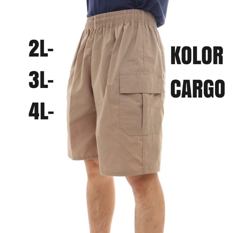 Jual Import Terbaik Celana Kolor Pendek Pria Jumbo 2L3L5L Cargo Katun Adem buruan | Shopee Indonesia