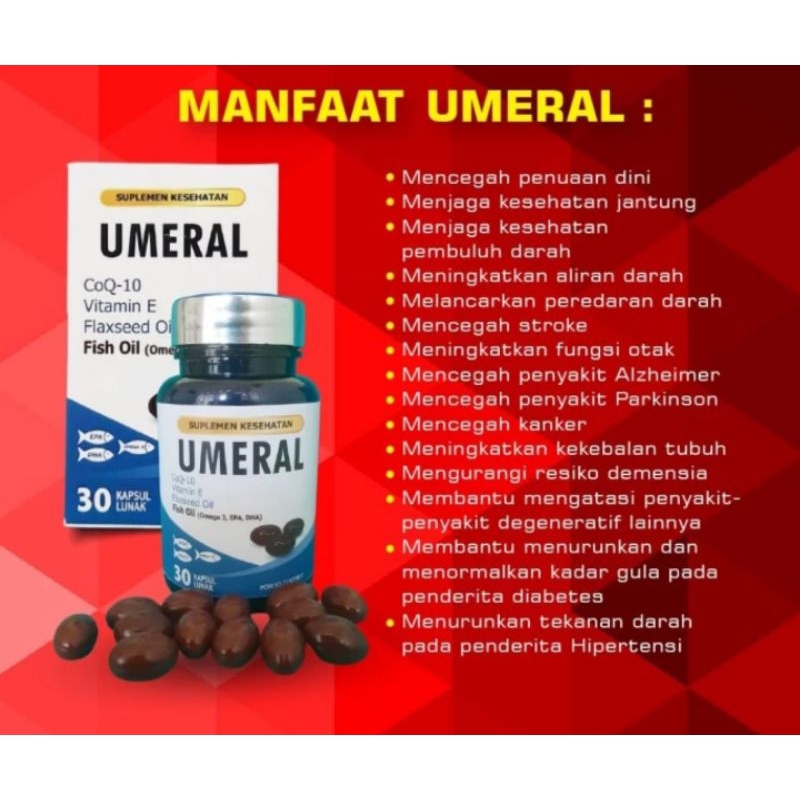 Jual Umeral Asli Obat Kesehatan Tubuh Umeral Original Vitamin E Fish ...
