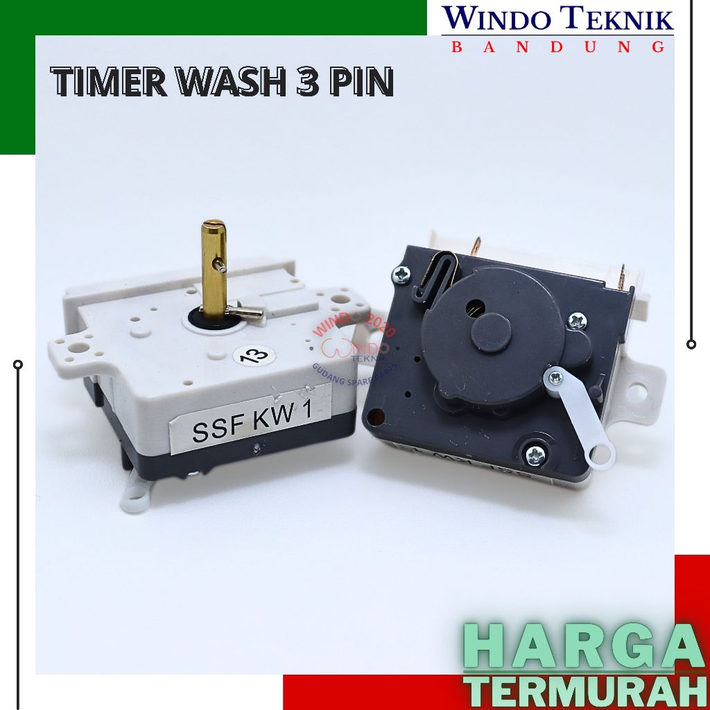 Jual TIMER MESIN CUCI SHARP | TIMER WASHING 3 PIN | TIMER WASH SOKET 3 ...