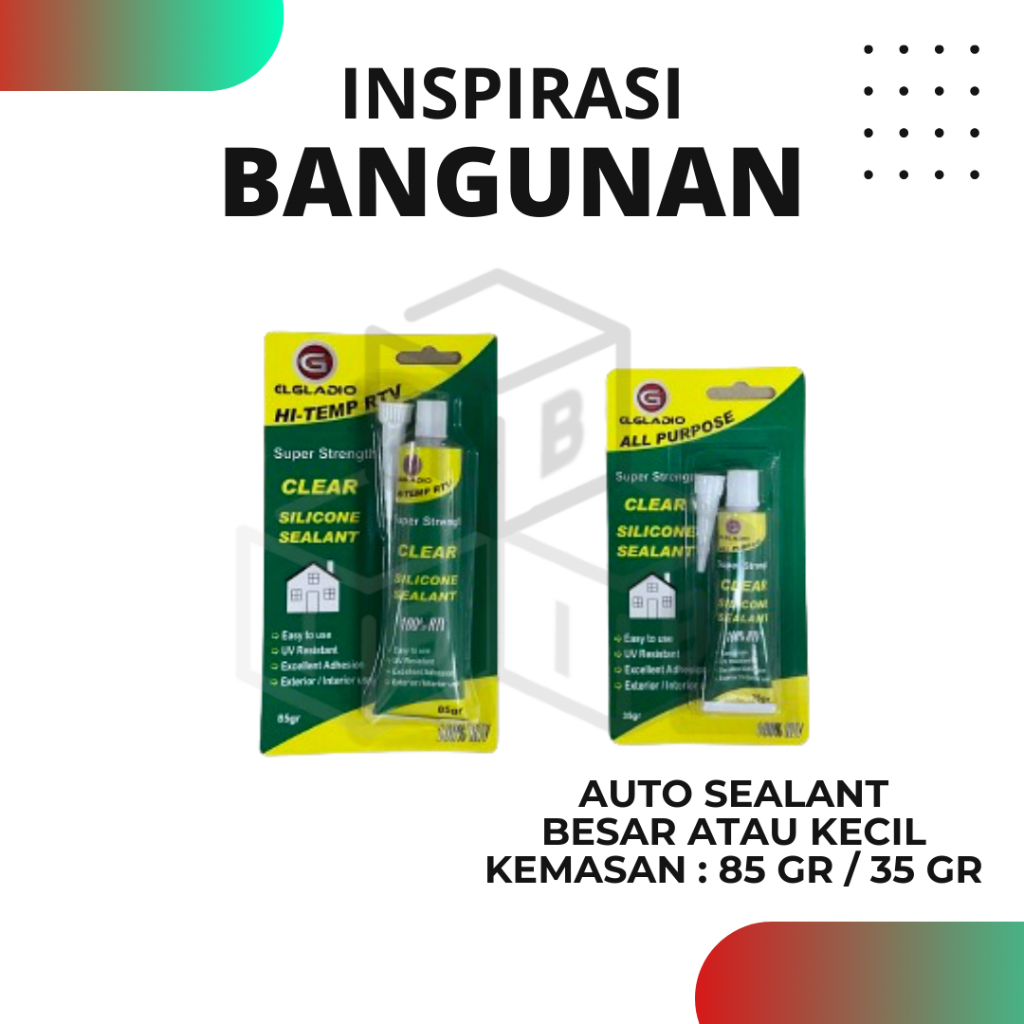 Jual Lem kaca / lem sealant / lem sealant tube / lem kaca 35 gr / lem ...