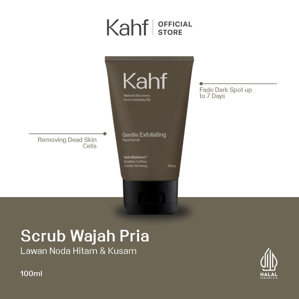 Jual Kahf Gentle Exfoliating Face Scrub (100ml) | Shopee Indonesia