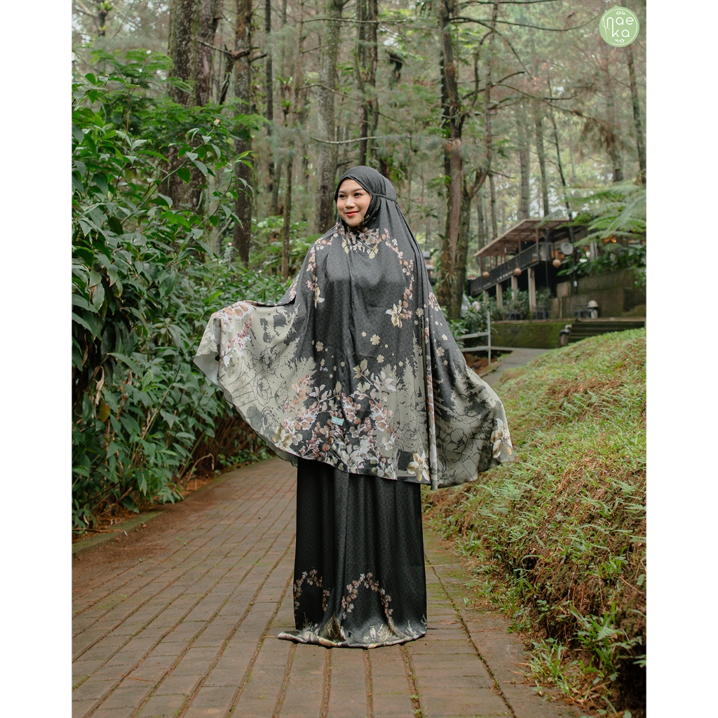 Jual Naeka Mukena Poppy Naeka x Poppy Silk Premium Printing 2in1 FREE ...