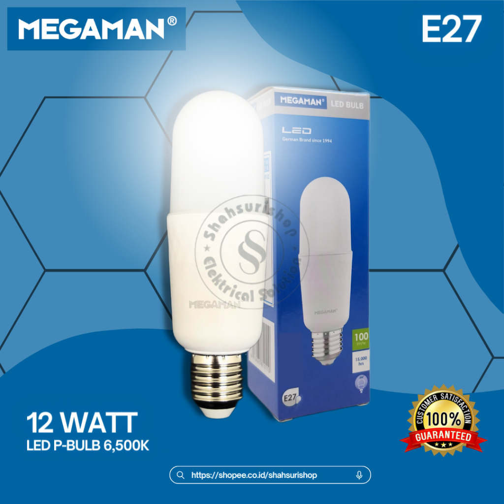 Jual MEGAMAN LED BULB STICK 12 WATT PUTIH DAN KUNING MURAH | Shopee Indonesia