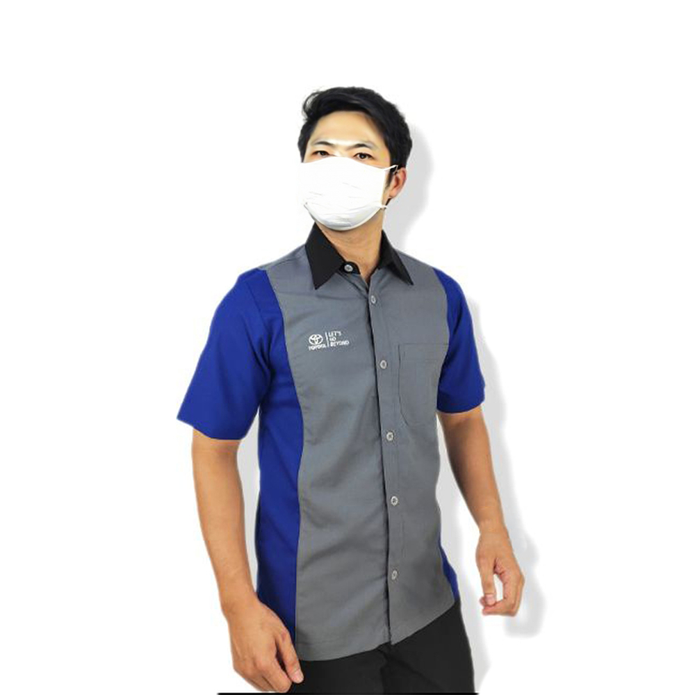 Jual Baju Kerja Toyota Kemeja Kantor Casual Kemeja Seragam Kerja Toyota ...