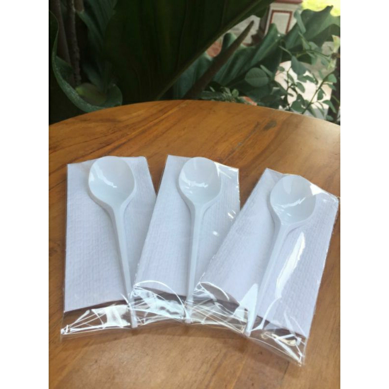 Jual CATERING SET SENDOK & TISU ( tanpa tusuk gigi )/ sendok makan ...