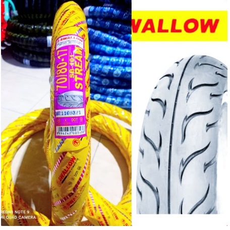 Jual ban motor swallow stream sb-101 70/80-17 ban cacing ban babyloc ...