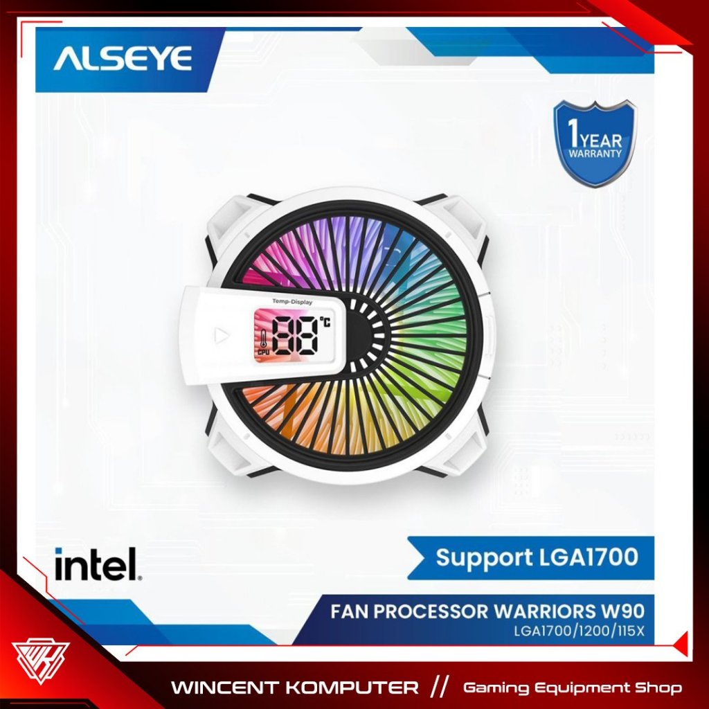 Jual Fan Processor ALSEYE W90 Digital Temperature Support Lga 1700 | Shopee Indonesia