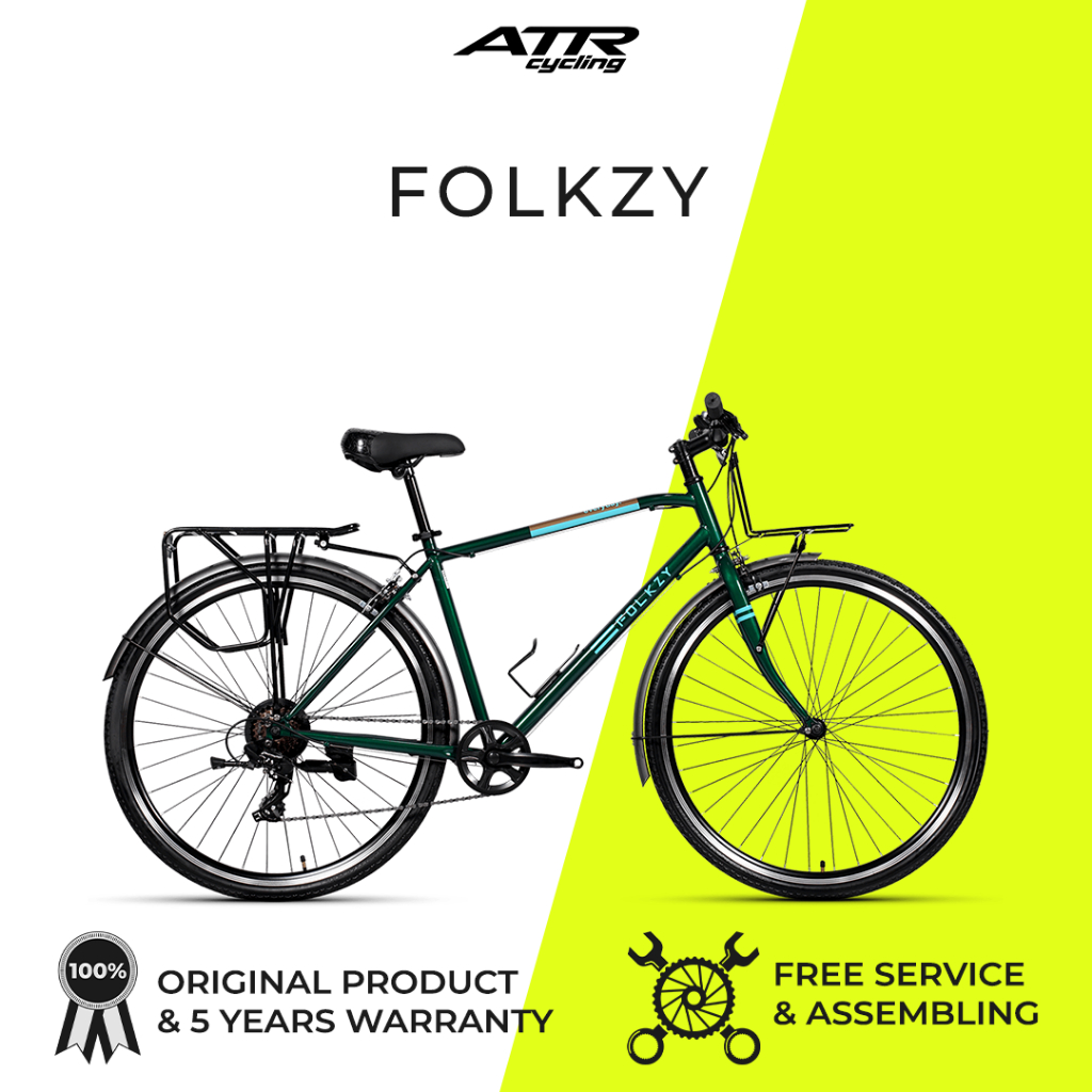 Jual SEPEDA COMMUTER GENIO FOLKZY 700C-08SP (22) GN-BLGD | Shopee Indonesia