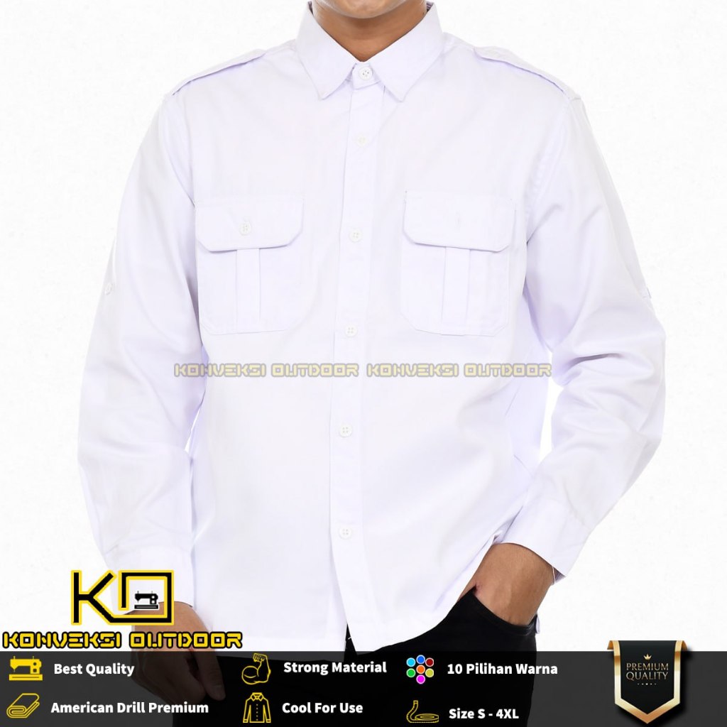 Jual BAJU KEMEJA PDH PDL PRIA WANITA LAPANGAN LENGAN PANJANG - Seragam Kerja Tactical Kantor ...