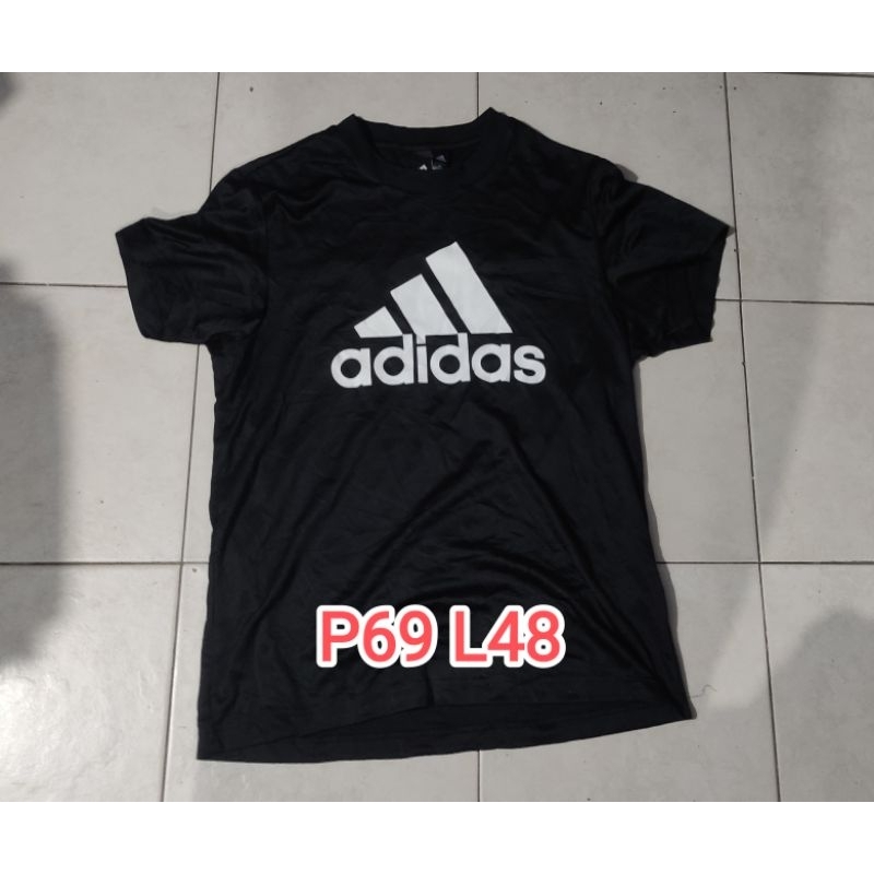 Jual kaos adidas hitam logo balok | Shopee Indonesia