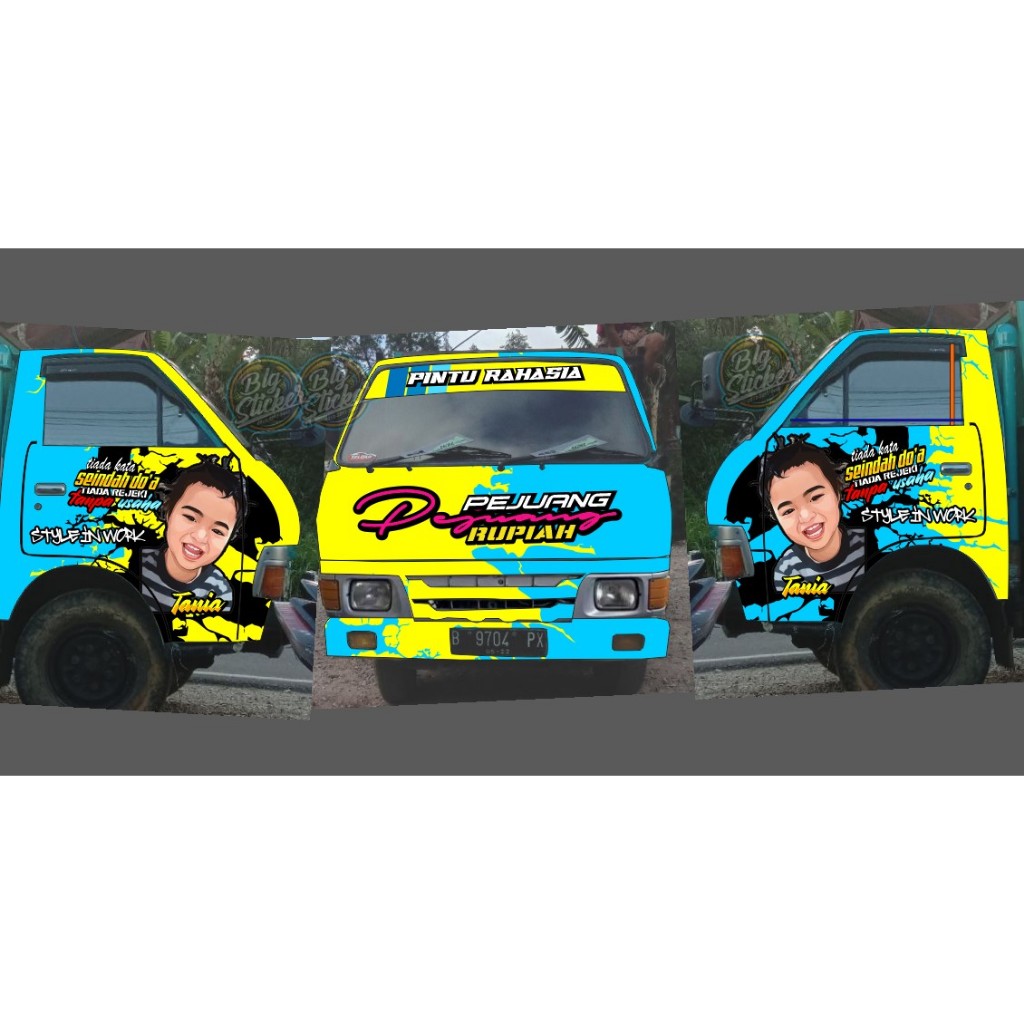 Jual STIKER DECAL KABIN TRUCK DYNA RINO LAMA STICKER PRINT VARIASI ...
