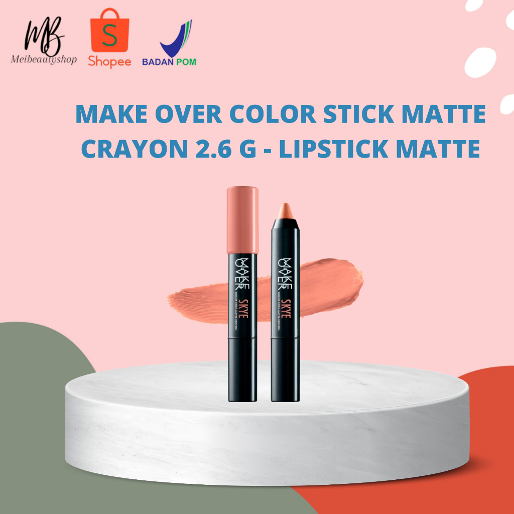 Jual MAKE OVER Color Stick Matte Crayon 2.6 g - Lipstick Matte | Shopee ...