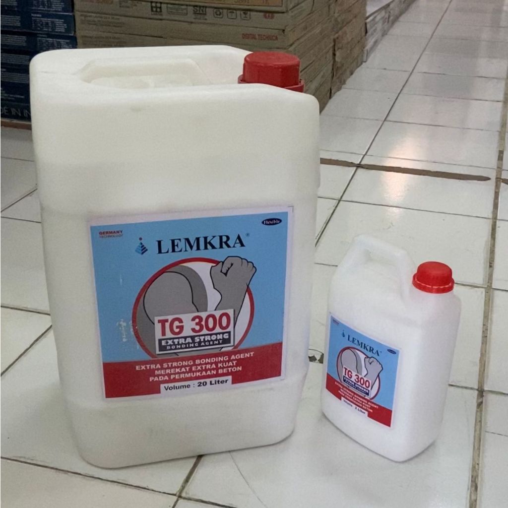 Jual OBAT BETON LEMKRA TG 300 BONDING AGENT #20 LITER | Campuran semen | Cairan Penguat Beton ...