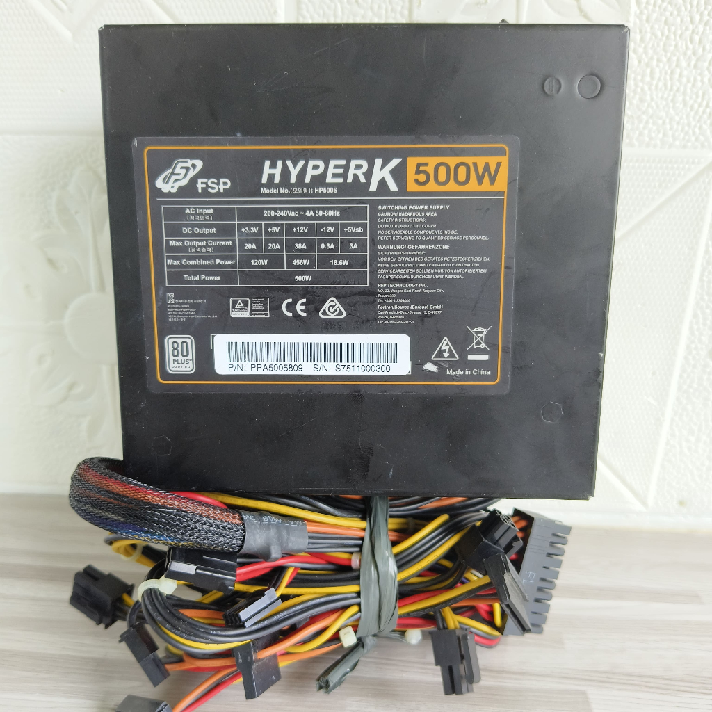 Jual PSU GAMING FSP HYPER-K 500W 80+ PLUS VER1 | Shopee Indonesia