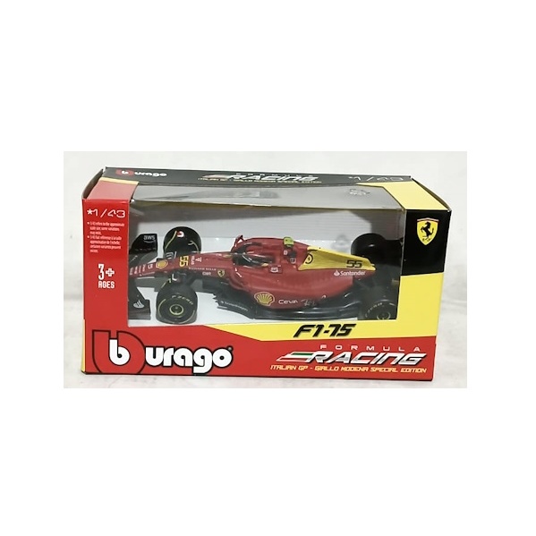 Jual Bburago 1/43 Ferrari SF-75 - Italian GP Monza 2022 Carlos Sainz ...