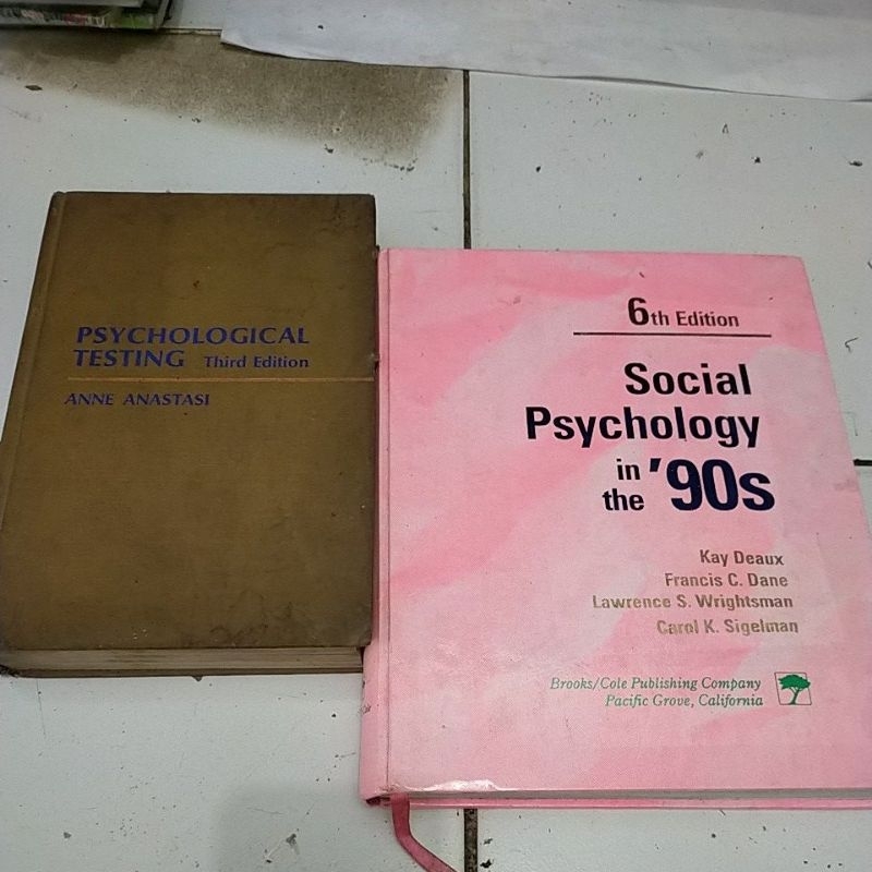 Jual SOCIAL PSYCHOLOGY IN THE 90s - Kay Deaux / PSYCHOLOGY TESTING ...