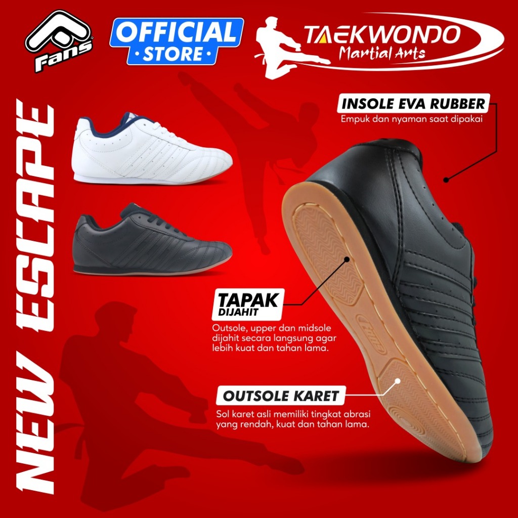 Jual Sepatu sekolah Fans New Escape - Sepatu Tae kwon do | Shopee Indonesia
