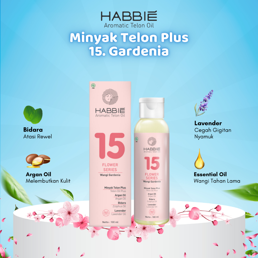 Jual Habbie Minyak telon Aromatik 15. Gardenia Flower 100ml | Shopee ...