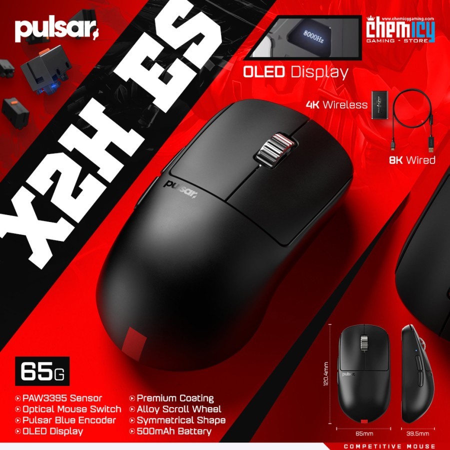 Jual Pulsar X2H / X2 H eS Ultra-lightweight Wireless Gaming Mouse ...