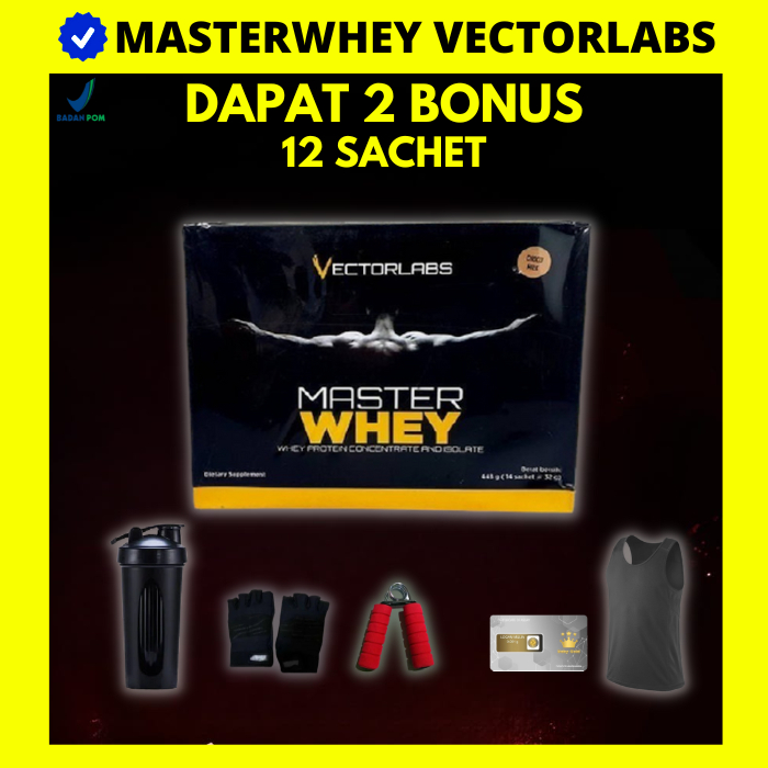 Jual VectorLabs Master Whey 1 Lbs Lb 12 Sachet 1Lb Vector Labs Whey ...
