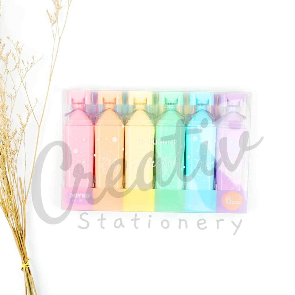 Jual JOYKO Highlighter Pastel Set Penanda Berwarna Hl-85 6 Warna ...