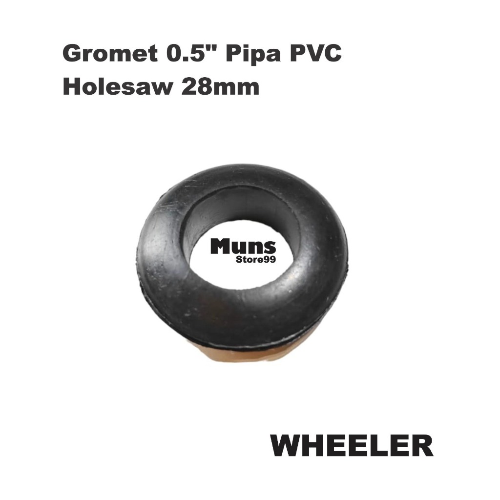 Jual WHEELER Karet Gromet ½ Inch Pipa PVC Rubber Grommet Uniseal ...