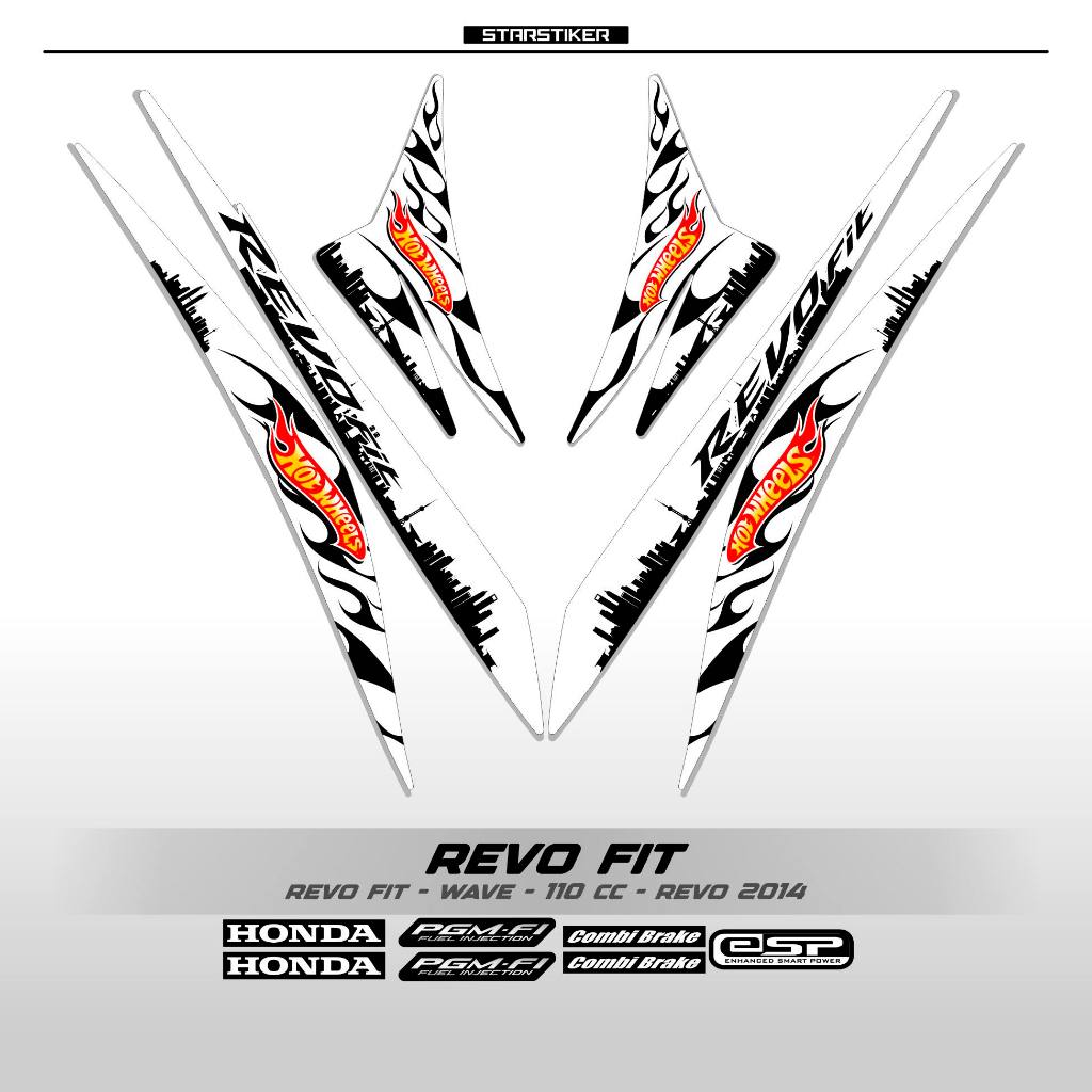 Jual Striping Revo Fit Motif x6/2014/Api/Hotwhells/Tribal/Fire/Fi ...