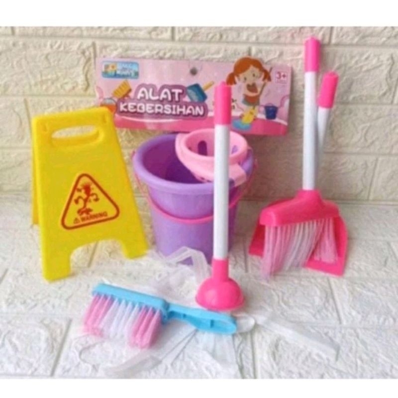 Jual Mainan Anak Alat Kebersihan MC 01 - Cleaning Set Kantong | Shopee ...