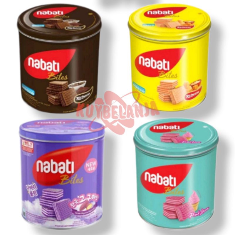 Jual Nabati Bites Kaleng Besar 300g | Wafer Nabati Kaleng Aneka Rasa ...
