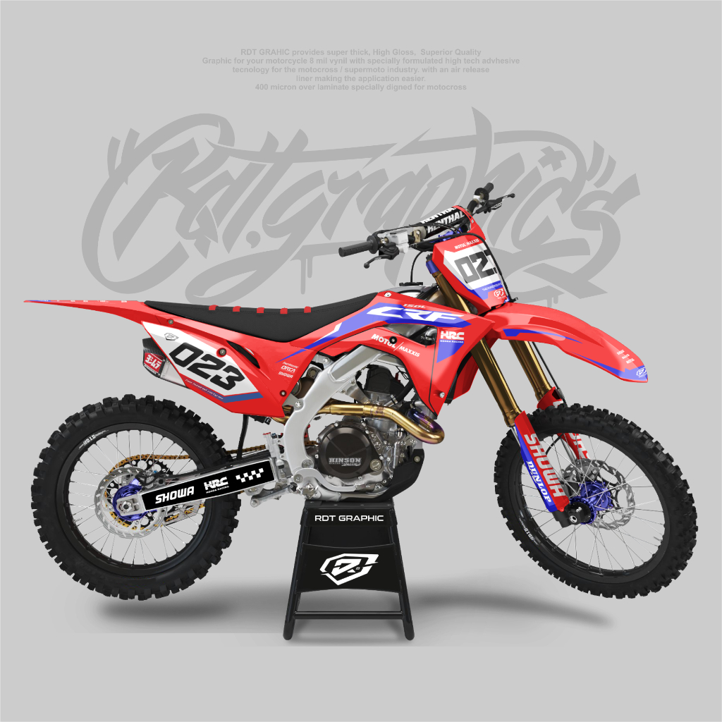 Jual DECAL CRF 150 RED BLUE SIMPLE | Shopee Indonesia