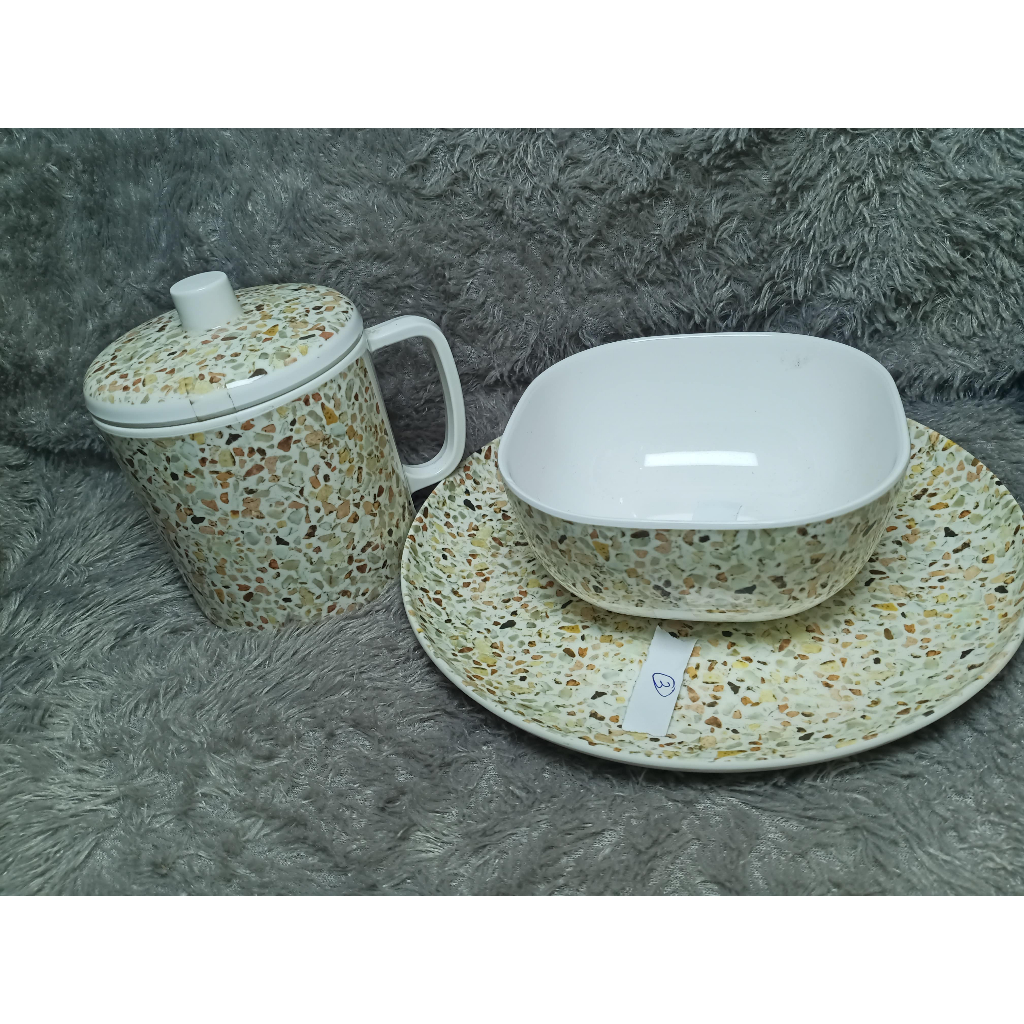 Jual GROSINDO MUG PIRING MANGKUK MELAMIN MOTIF GRANIT BY MASPION ...