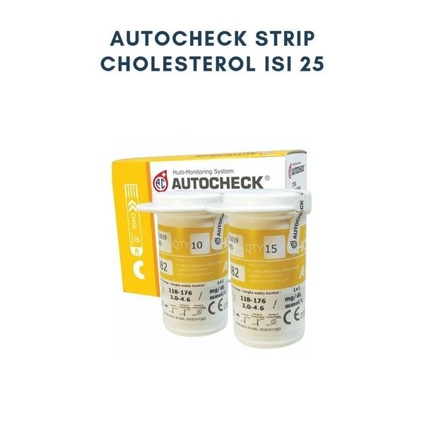 Jual Strip Kolestrol Autocheck Cholestrol Isi 25 Strip Kolestrol ...