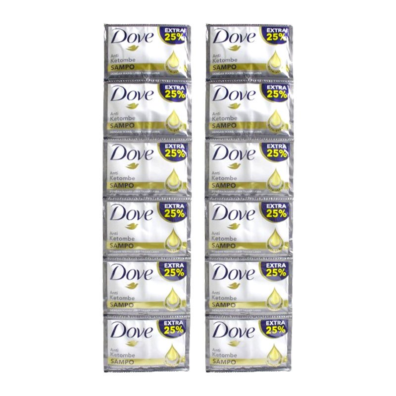 Jual Dove Sampo Anti Ketombe Sachet 8ml (Renceng Isi 12pcs) | Shopee ...