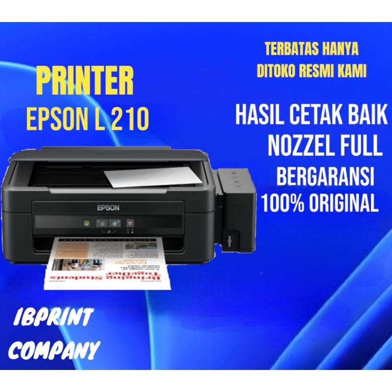 Jual PRINTER EPSON L210 SCN-COPY 3IN1 Printer CETAK warna second lek new | Shopee Indonesia