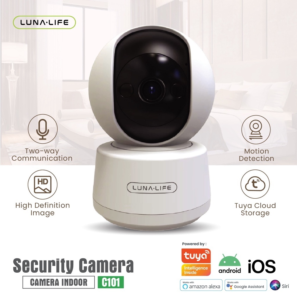 Jual Luna Life IP CAM Full HD 1080P Smart IP Camera 360 Kamera Indoor ...
