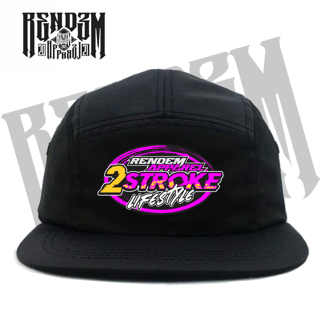 Jual 5 PANEL RENDEM APPAREL 2 STROKE STYLE CONS TOPI 5 PANEL FIVE PANEL ...