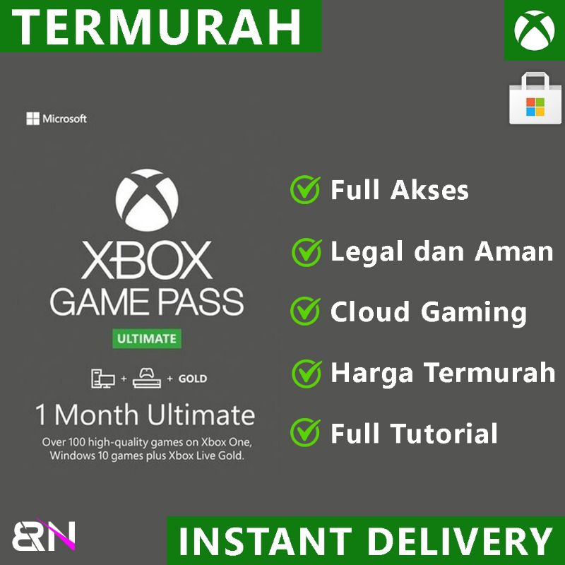 Jual XBOX Gamepass Ultimate PC Cloud Gaming GPU Windows Android IOS XBOX One Series X Private ...