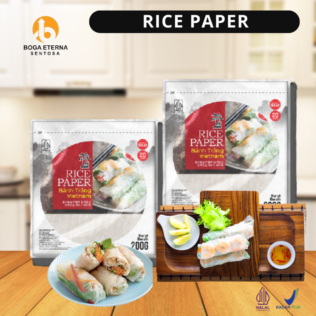 Jual Rice Paper / Kulit Lumpia Vietnam BANH TRANG Isi 50 Lembar ...