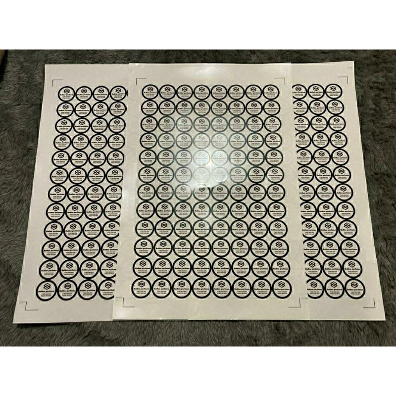 Jual sticker botol parfum Transparan & Doff - bebas custom desain ...