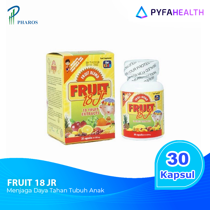 Jual Fruit 18 Junior Ekstrak 18 Jenis Buah-Buahan untuk Suplemen Anak ...