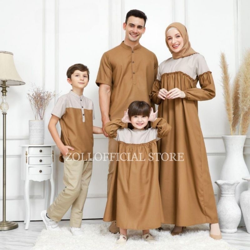 Jual Baju Copel Keluarga Muslim Seragam Lebaran Sarimbit Keluarga Raya ...