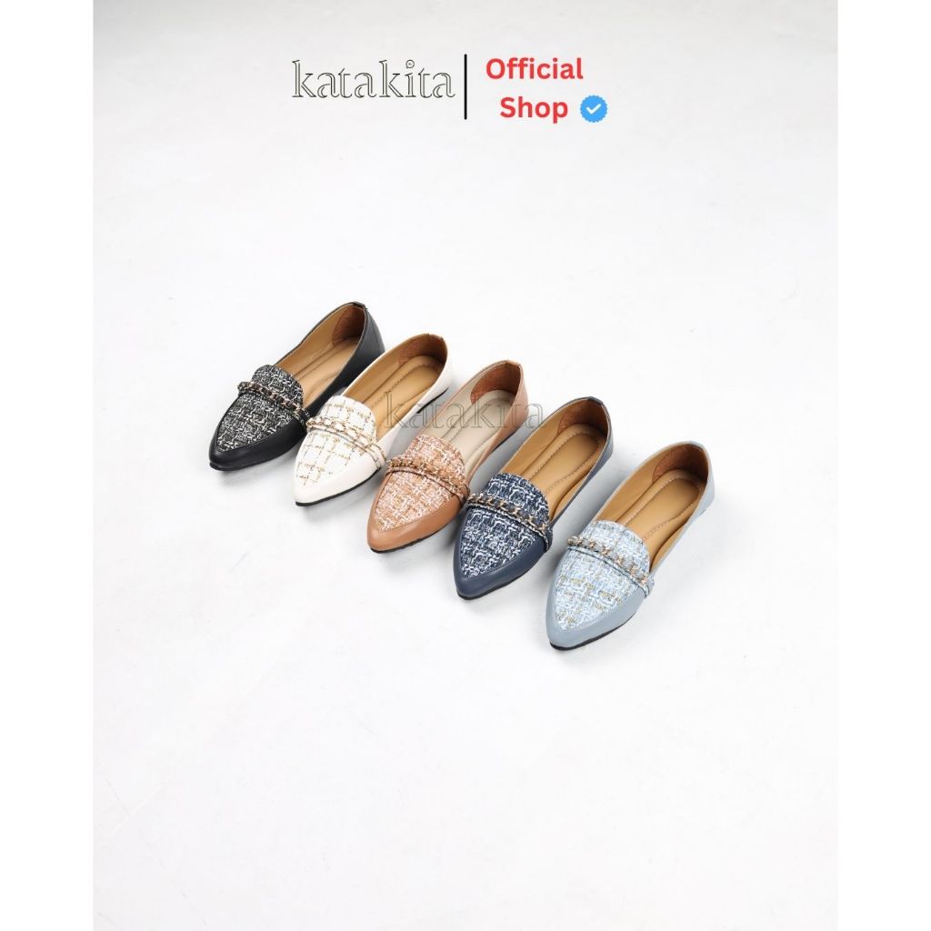 Jual Katakita Deva Flatshoes Wanita / Sepatu kantor wanita | Shopee Indonesia
