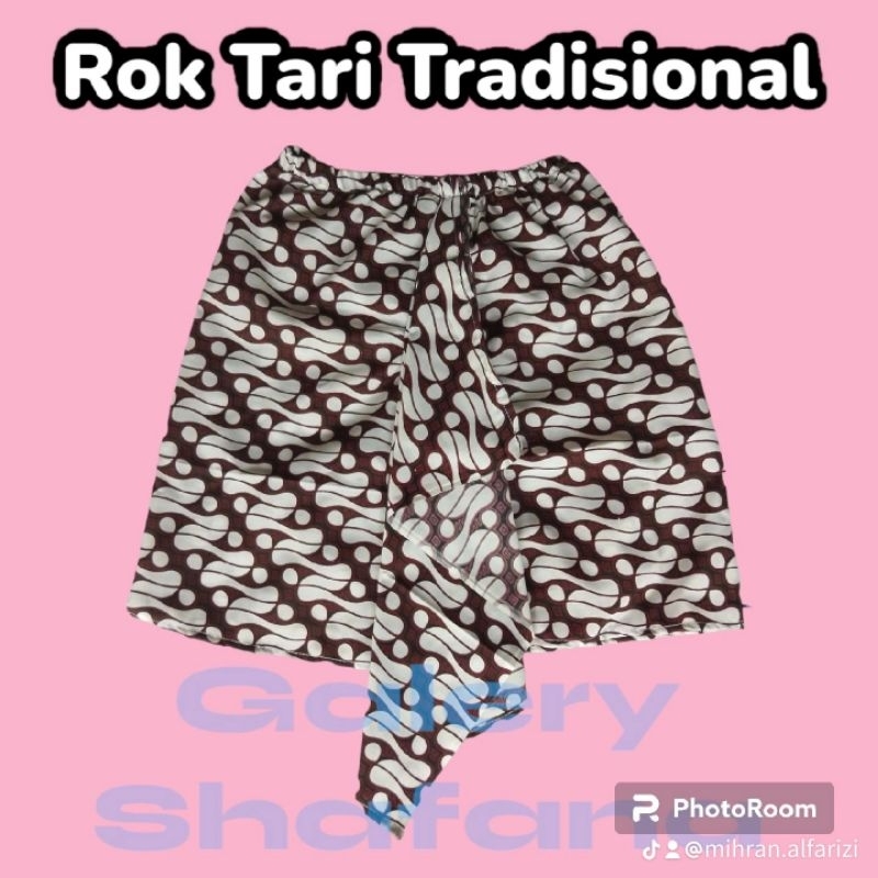 Jual rok tari tradisional pinggang menggunakan karet elastis siap pakai ...