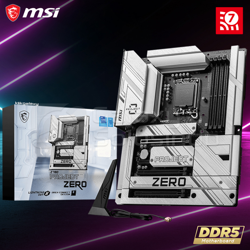 Jual MSI Z790 PROJECT ZERO Intel LGA1700 DDR5 Raptor Lake Motherboard ...